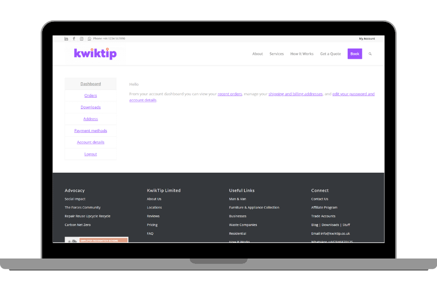 Waste Collection Home - KwikTip